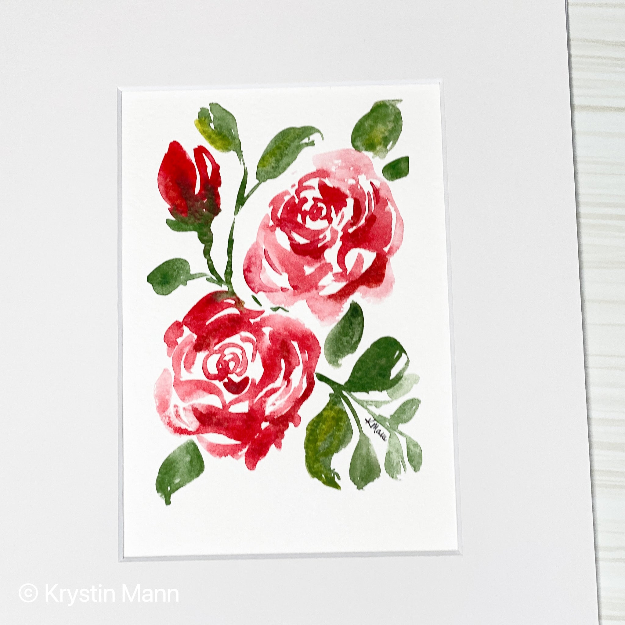 Rose Watercolor Easy